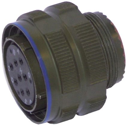 AB Connectors 军用连接器, ABAC 系列, 3路 插头, 电缆安装 螺纹, 外壳尺寸09, 军用标准 MIL-DTL ...